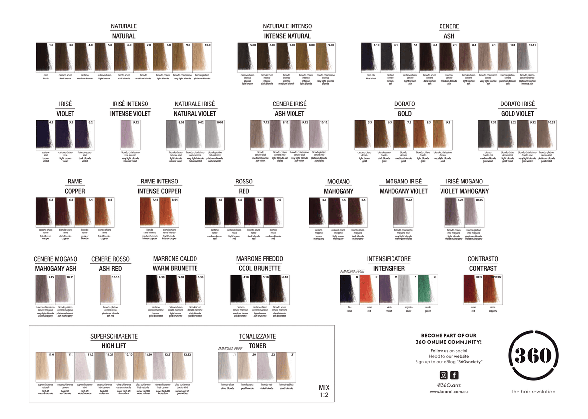 360 Professional Haircolor 100ml – Half Price Salon Supplies